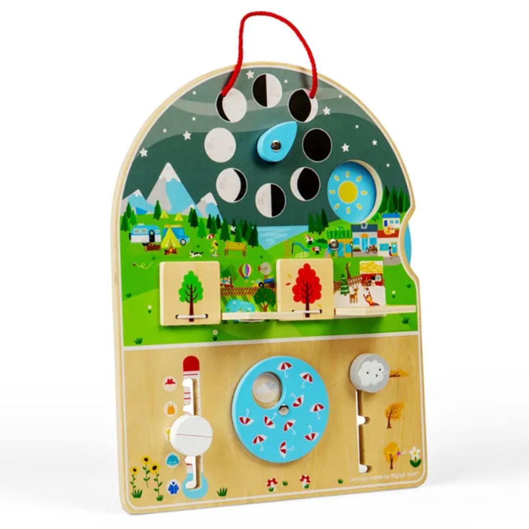 Quadro do tempo: fases da lua, estação do ano, temperatura e condições ...